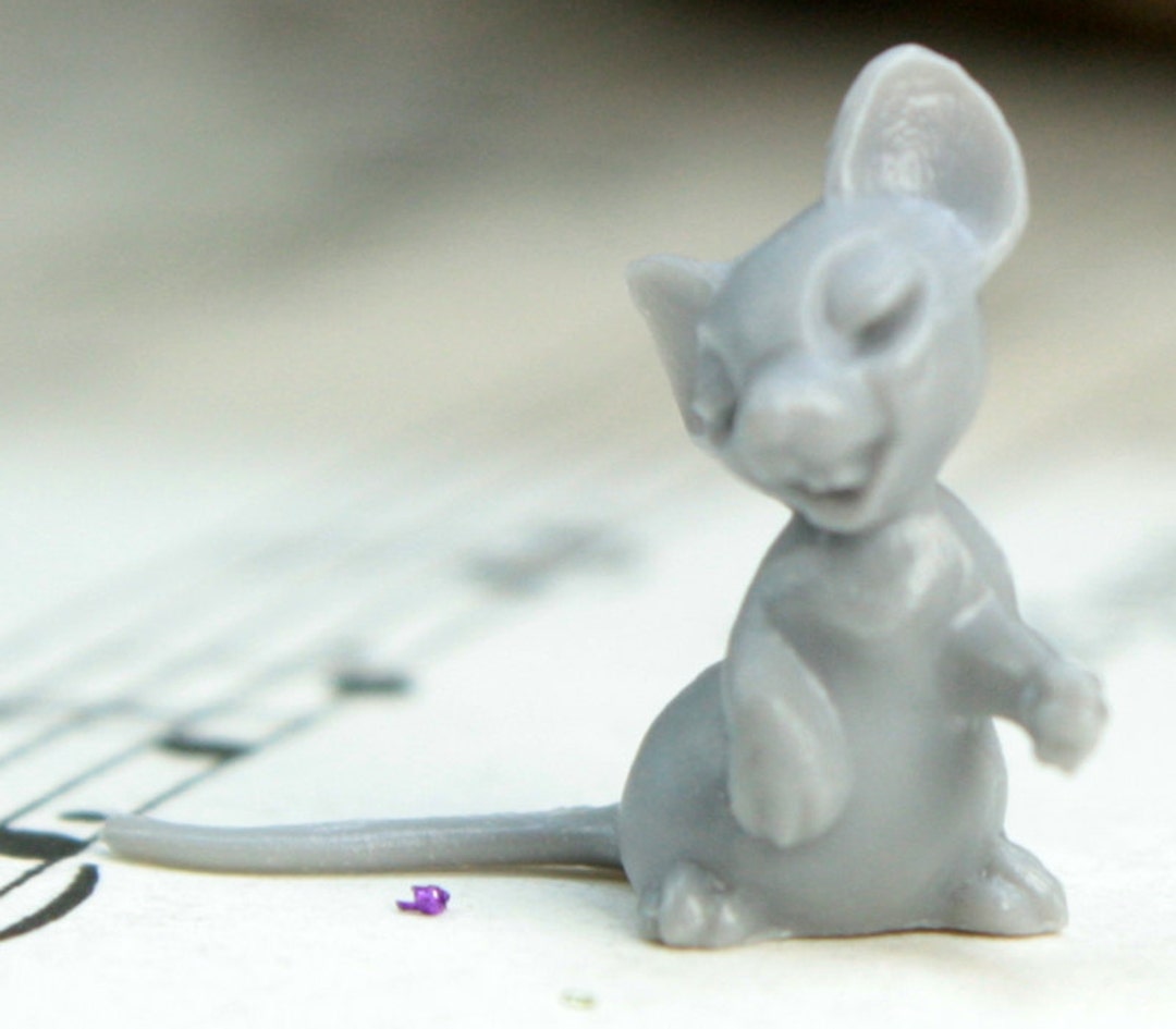 Tiny Gray Mouse Miniature Set of 8 | German Import | Fairy Garden Decor ...