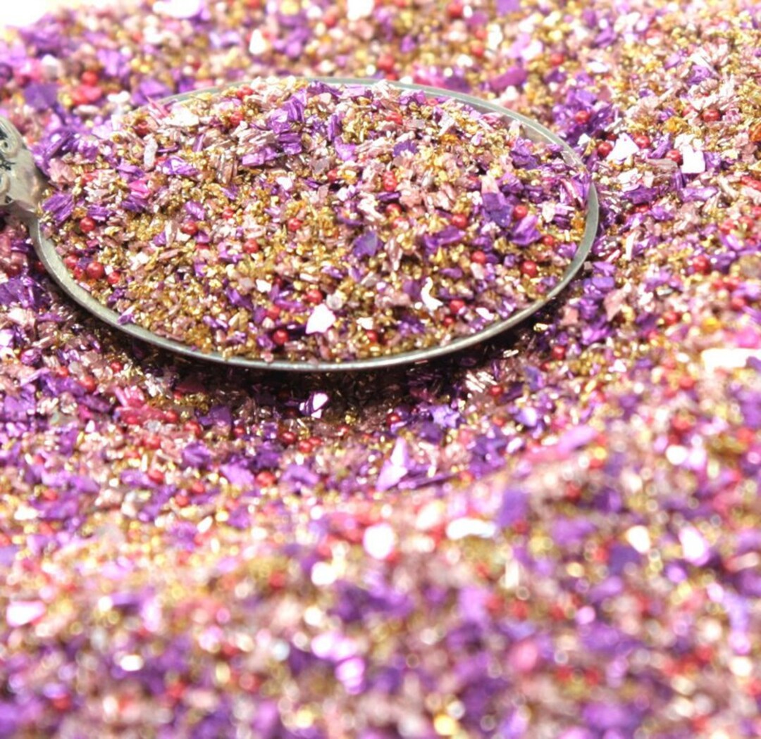 Golden Raspberry Glitter Medley | German Glass Glitter | Cardmaking ...