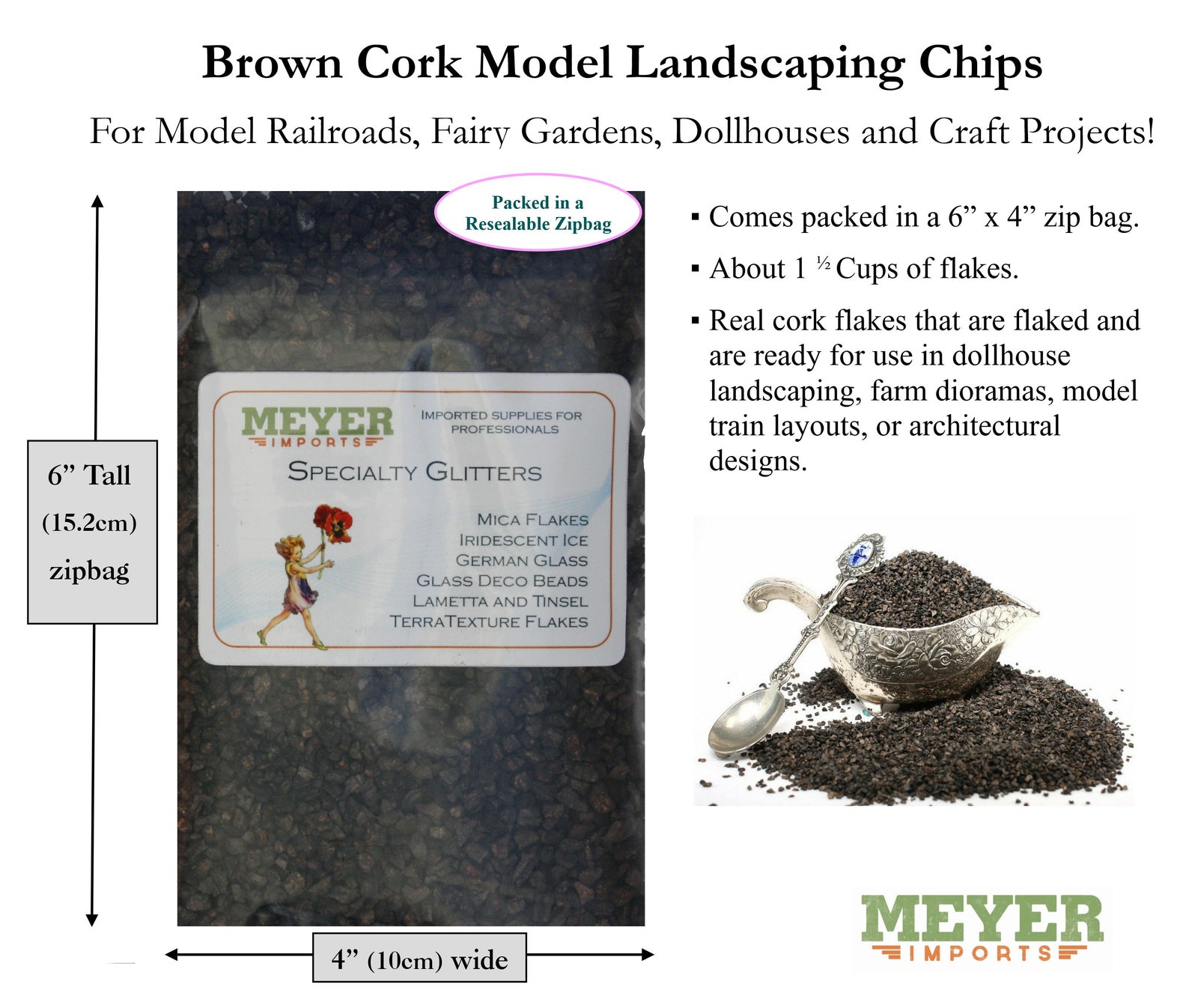 Brown Loose Cork Chips - German Imports - 1oz Zipbag or 1lb Bulk ...