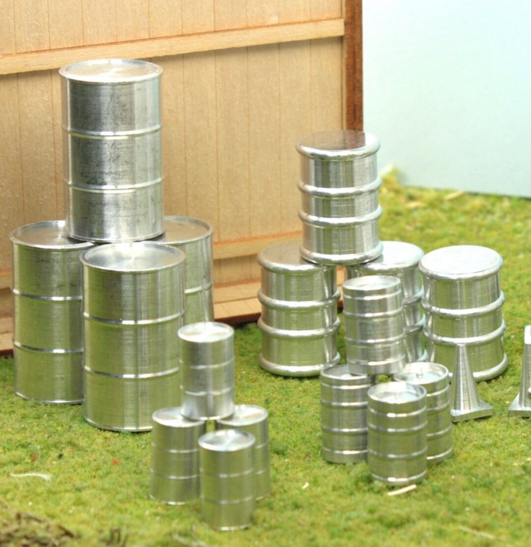 Miniature Barrel Milled Aluminum Set | 32 Pieces Barrel | Craft Project ...