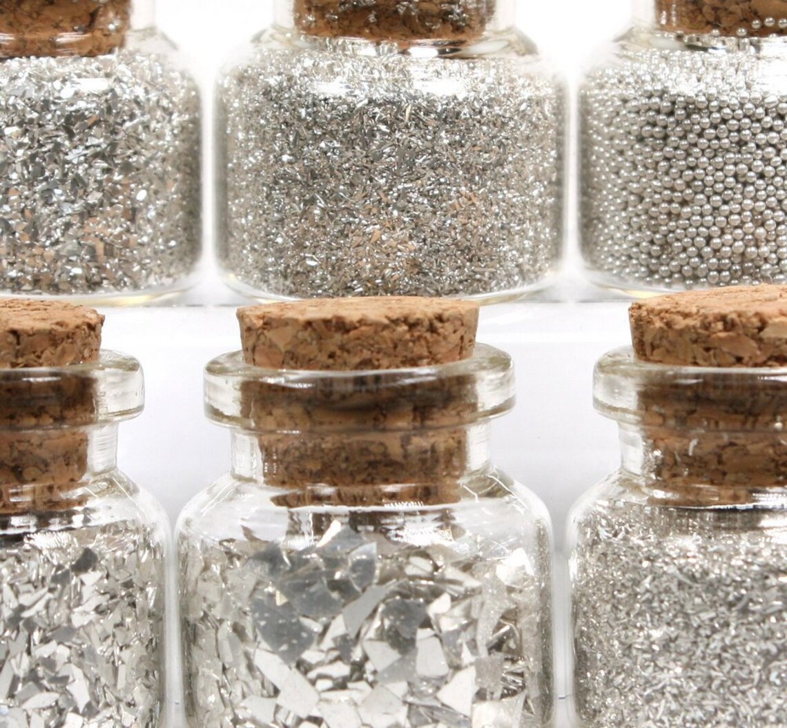Signature Essentials - Silver Glitter Set - Vintage German Glass ...