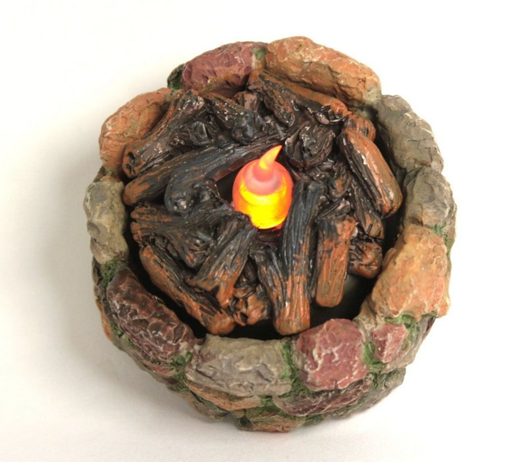 Miniature Fire Pit Fairy Garden Decor | Firepit Dollhouse Miniature ...
