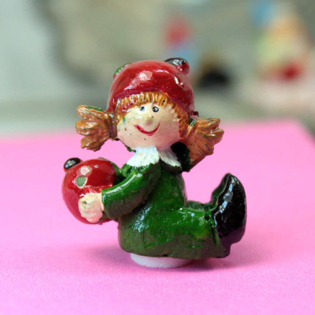 Vintage Apple Angels Miniature Set of 4 | Miniature Angels Figurine ...