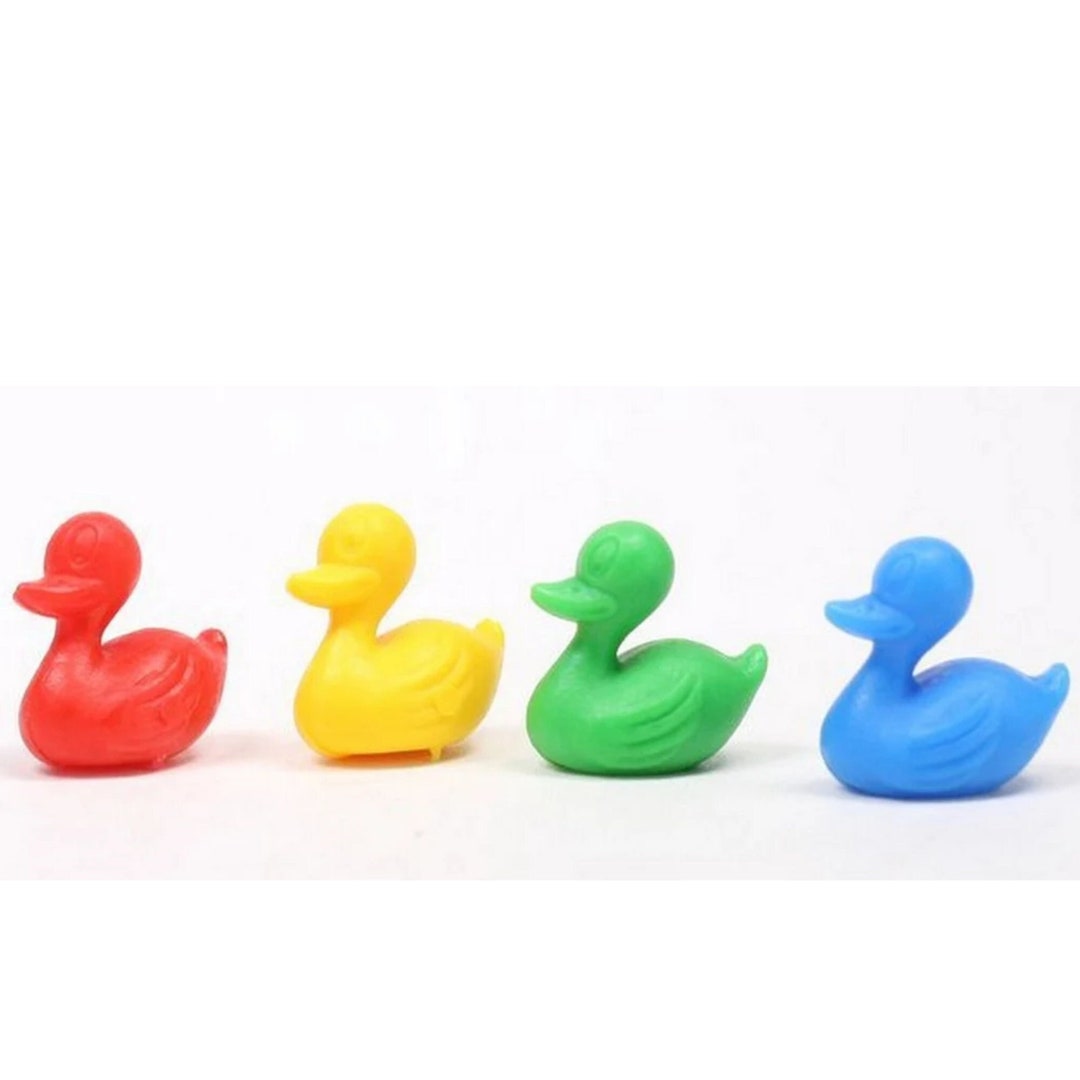 Cutie Colorful Ducks Set 8 Pieces | Great Doll House Miniature Animals ...