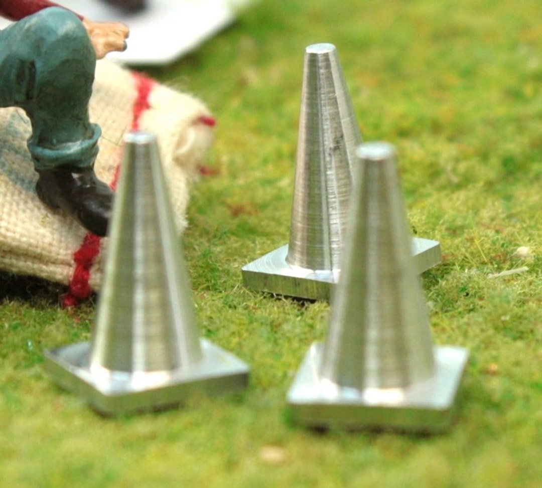 Miniature Traffic Cones Milled Aluminum 10 Pcs | Traffic Cones Craft ...
