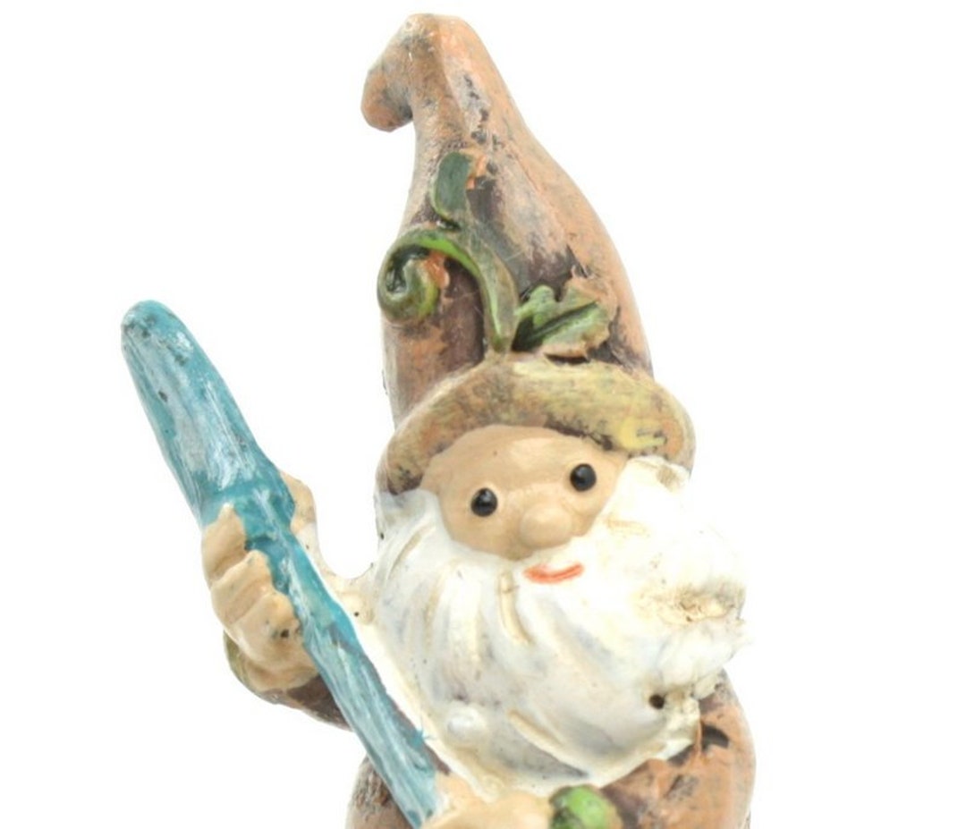 Forest Gnome Elf Miniature Rake 2.5 Inch Tall | Whimsical Forest Elfs ...