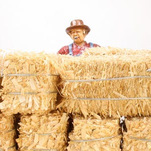 Miniature Hay Bales Set of 6 | Farm Themed Birthday | Miniature Project ...