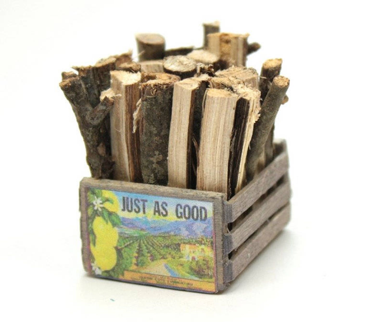 Firewood & Crate Miniature Railroad Figurines Diorama - Etsy