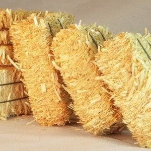 Miniature Hay Bales Set of 6 Farm Themed Birthday Miniature Project ...