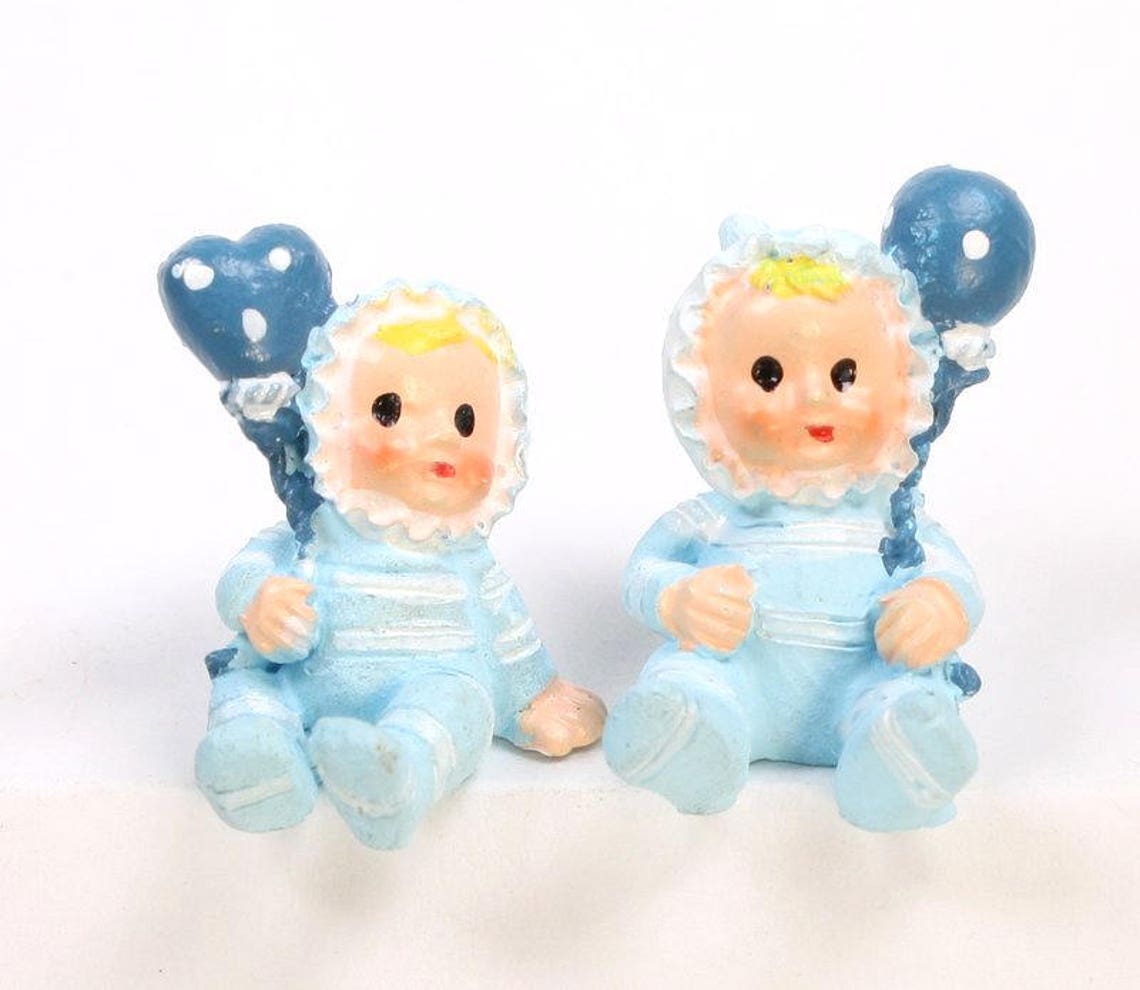 Babies Little Blue Boys Set of 4 Baby Boy Figurine Miniature - Etsy Norway