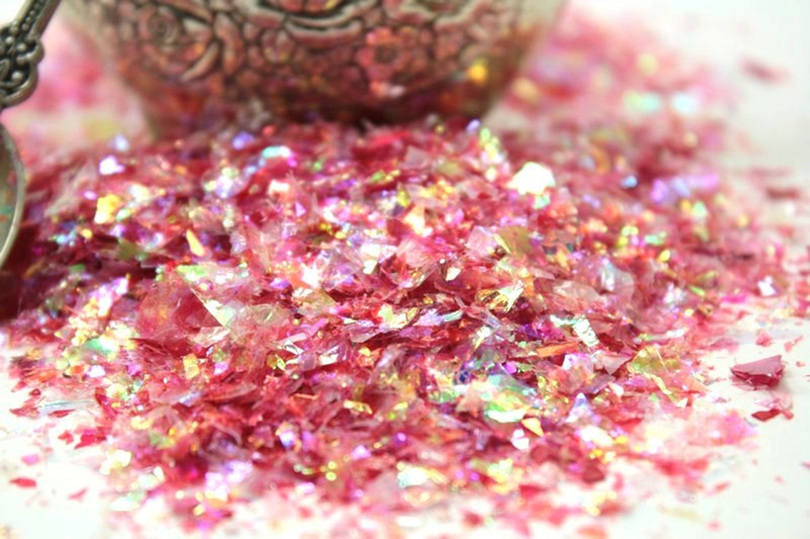 Red Iridescent Ice Flakes Art Glitter Craft Glitter Decoration Glitter ...