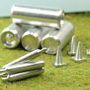 Miniature Barrel Milled Aluminum Set | 32 Pieces Barrel | Craft Project ...