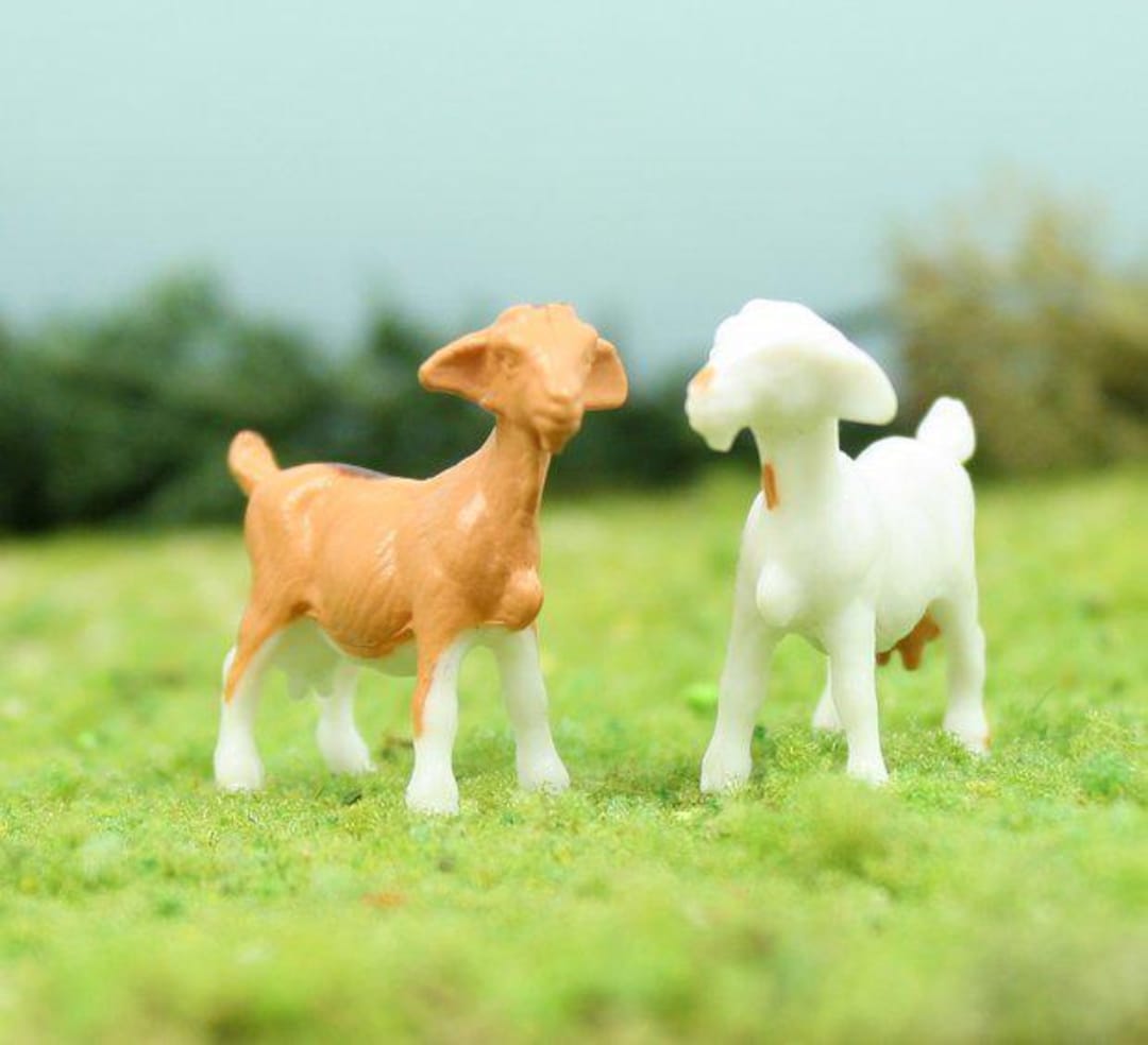 Tiny Miniature Goats 3/4" Tall Set of 6 | Tiny Adorable Miniature ...
