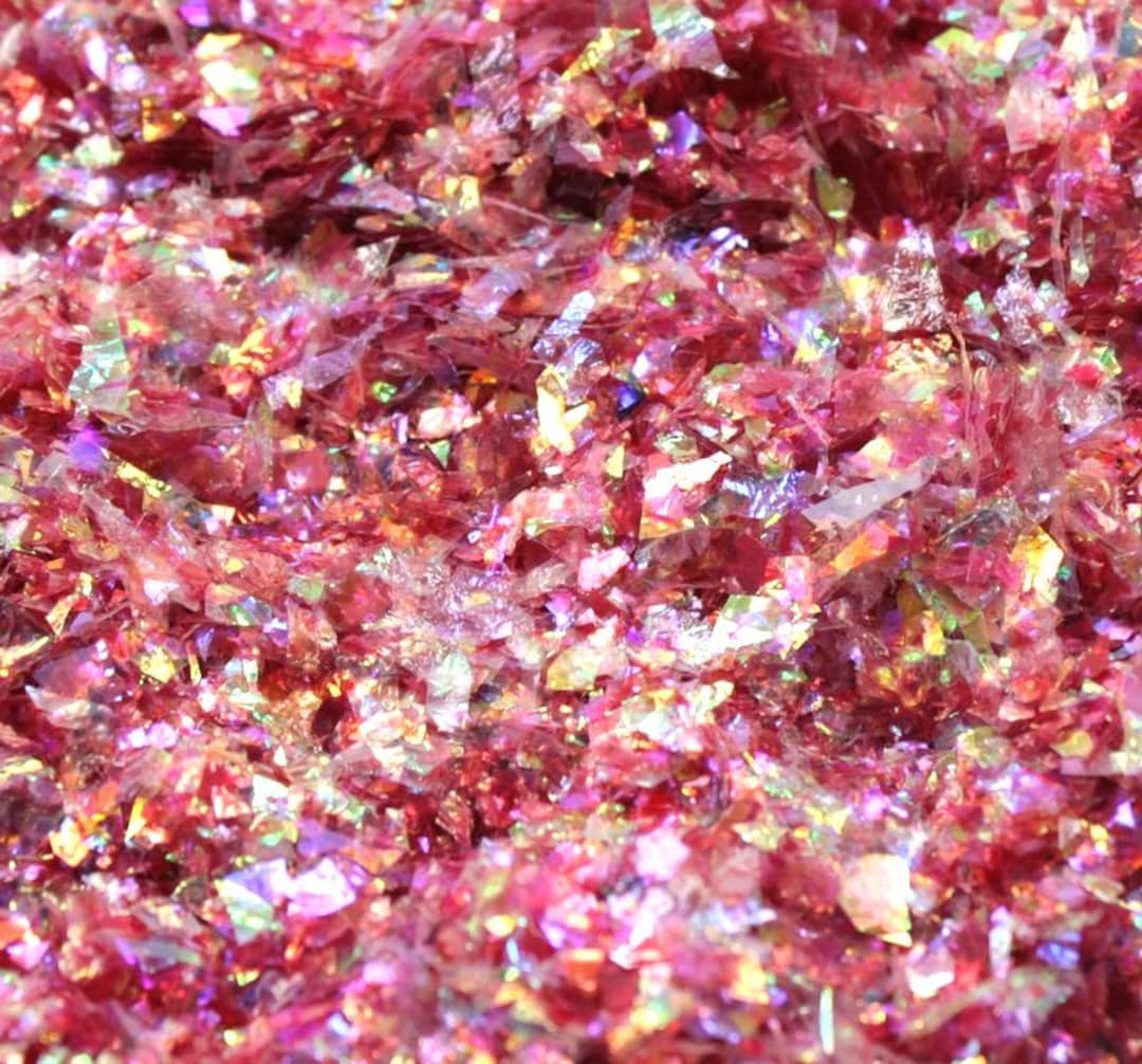 Red Iridescent Ice Flakes Art Glitter Craft Glitter Decoration Glitter ...