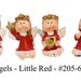 Angels Little Red Too Cute Set of 4 | Dollhouse Miniature | Christmas ...