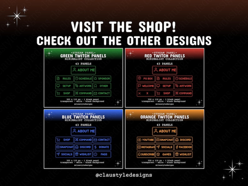 Brown Twitch Panel Minimalist Twitch Panel Simple Aesthetic Twitch ...