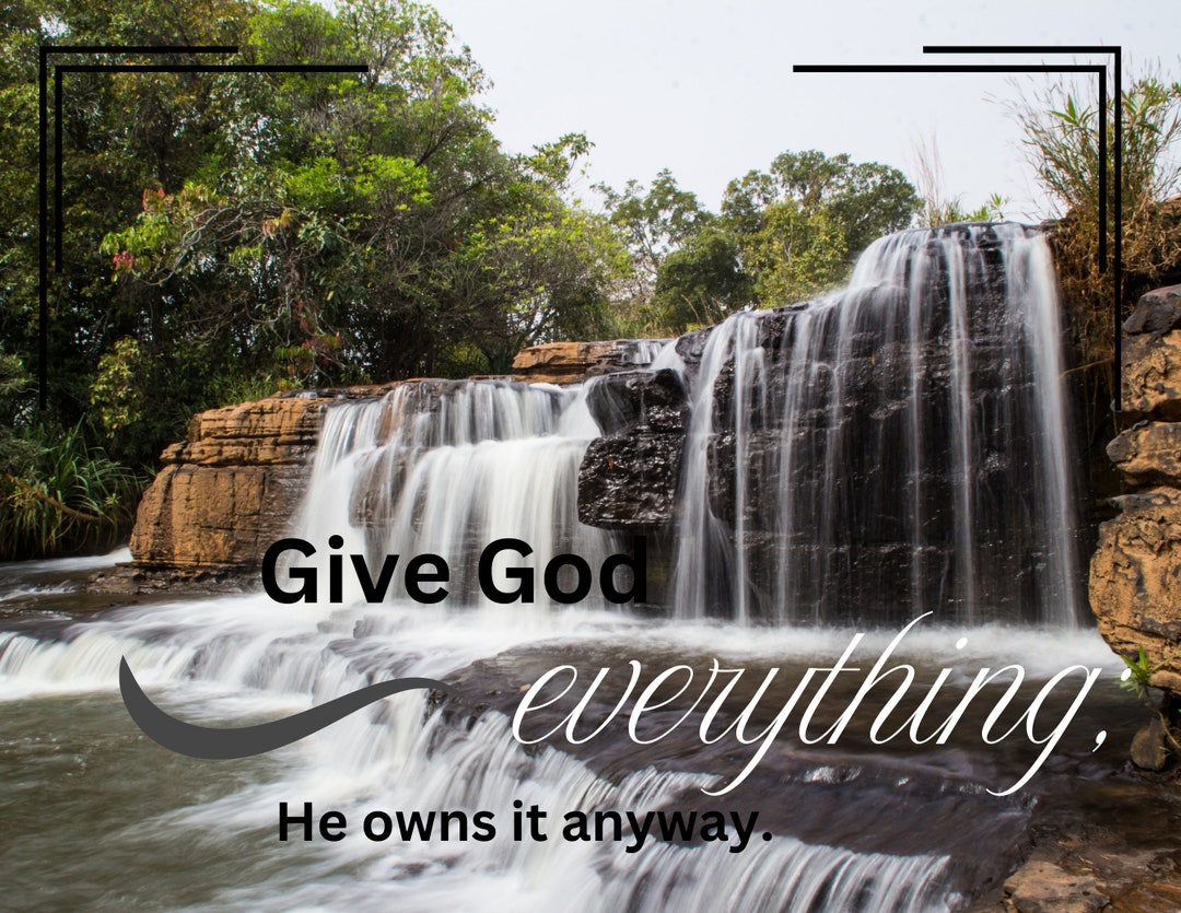 Digital Waterfalls Postcard Printable DIY Print Your Own Art PDF & PNG ...