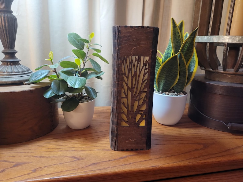 Tall Tea Light Lantern - Custom Laser Cut Lantern - Etsy