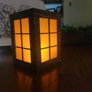 Personalized Tea Light Holder | Rustic Window Panes | Custom Engraved ...