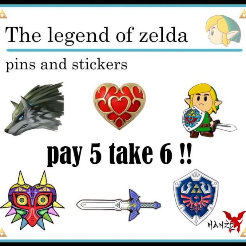 Zelda Pin - Etsy