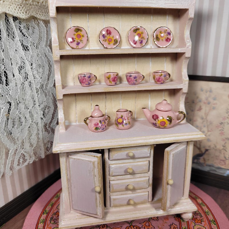 Pink Hutch Cabinet - Etsy