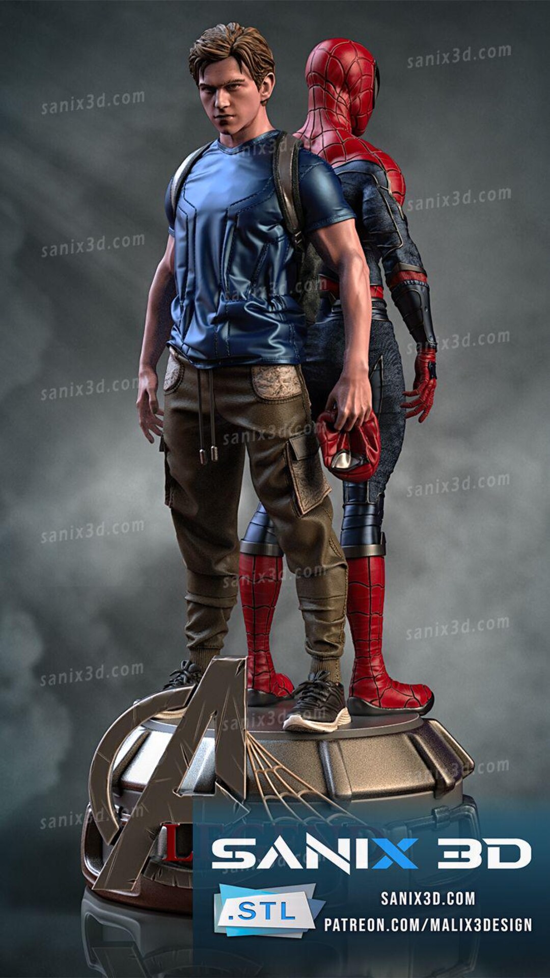 Spider Man Double Life Diorama - Sanix - Etsy