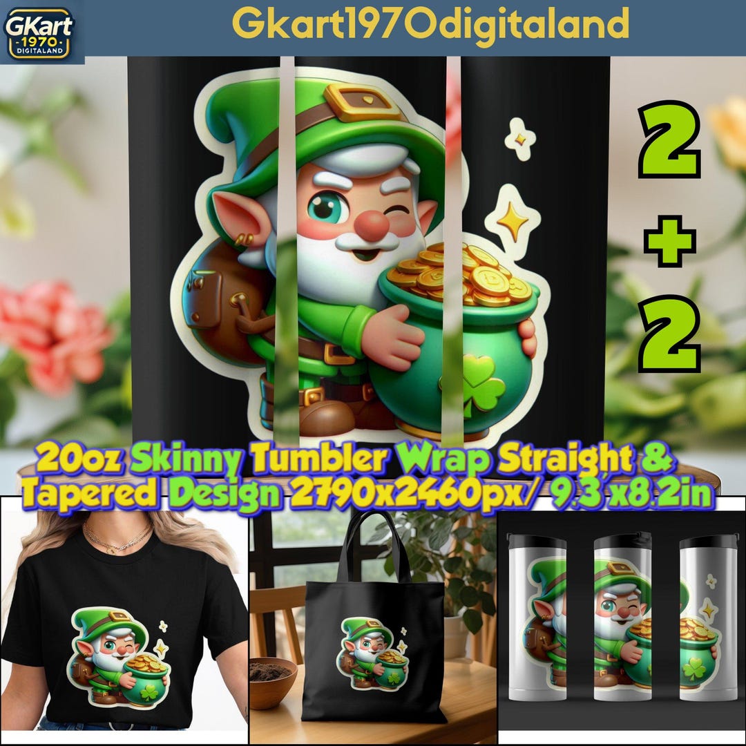 St. Patrick's Day Leprechaun Digital Art, Cute Leprechaun PNG, Lucky ...