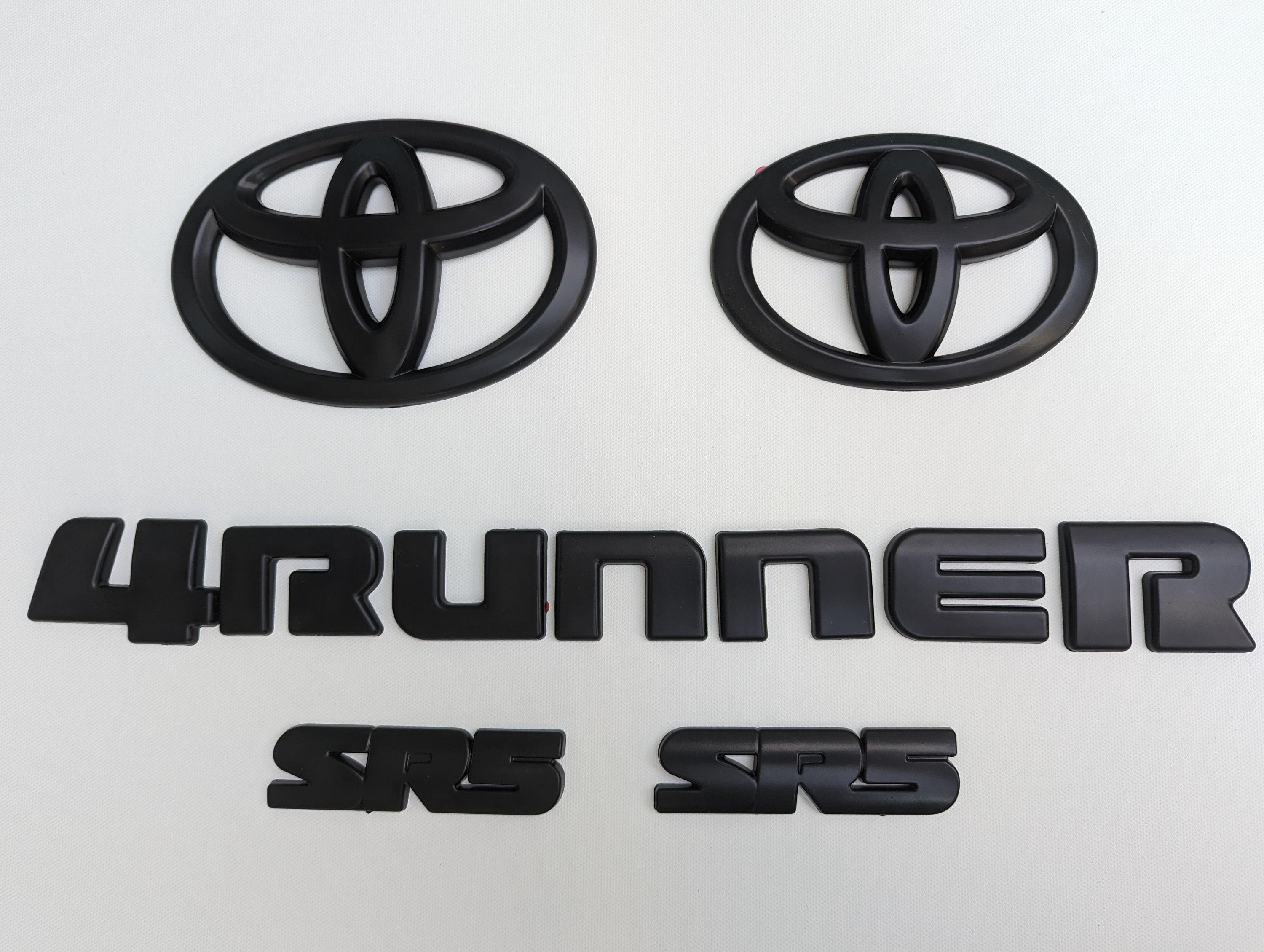 4RUNNER Blackout Emblem Overlay Kit 5th Gen 2010-2024 Stickers Black ...