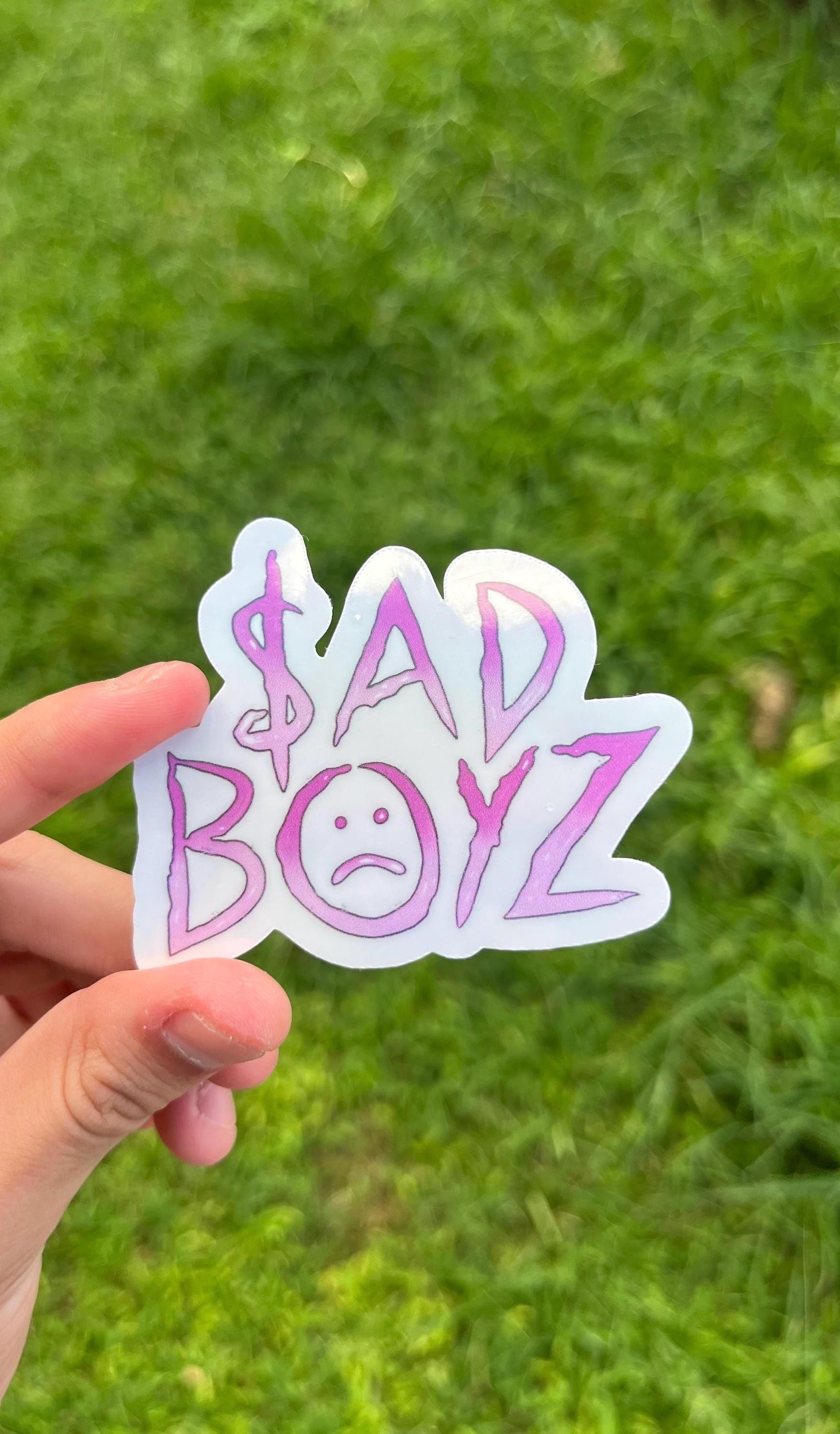 Junior H Sad Boys Sticker Holographic Effect - Etsy