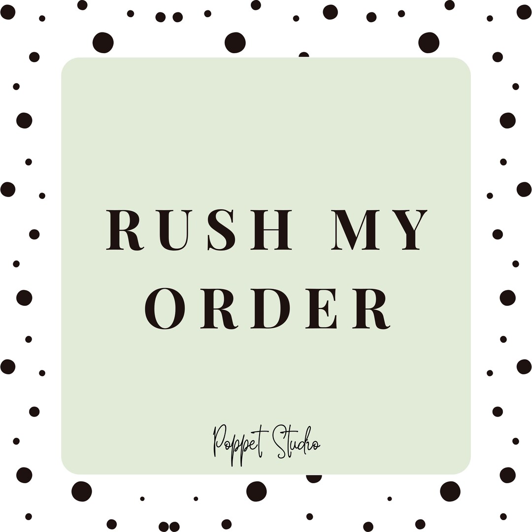 Rush My Order - Add on Extra - Order Designed and Despatched in 48 ...