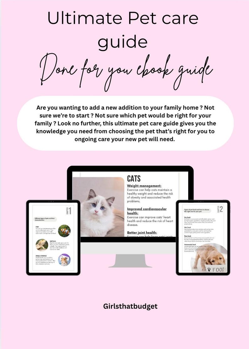 Ultimate Pet Care Guide - Etsy
