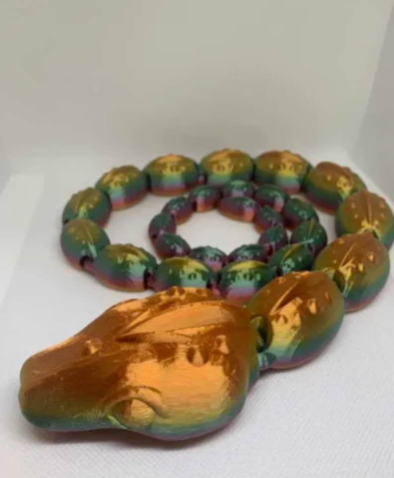 3D Printed, Articulated, Snake - Etsy