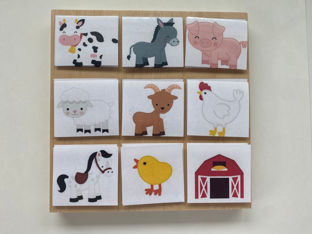 Learning Toy Animal Matching Puzzle With Velcro for Sensory Seeking ...