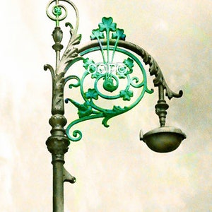 Dublin Lamp Post, Ireland, 5 X 7 Lamppost, Green Photography, Shamrock ...