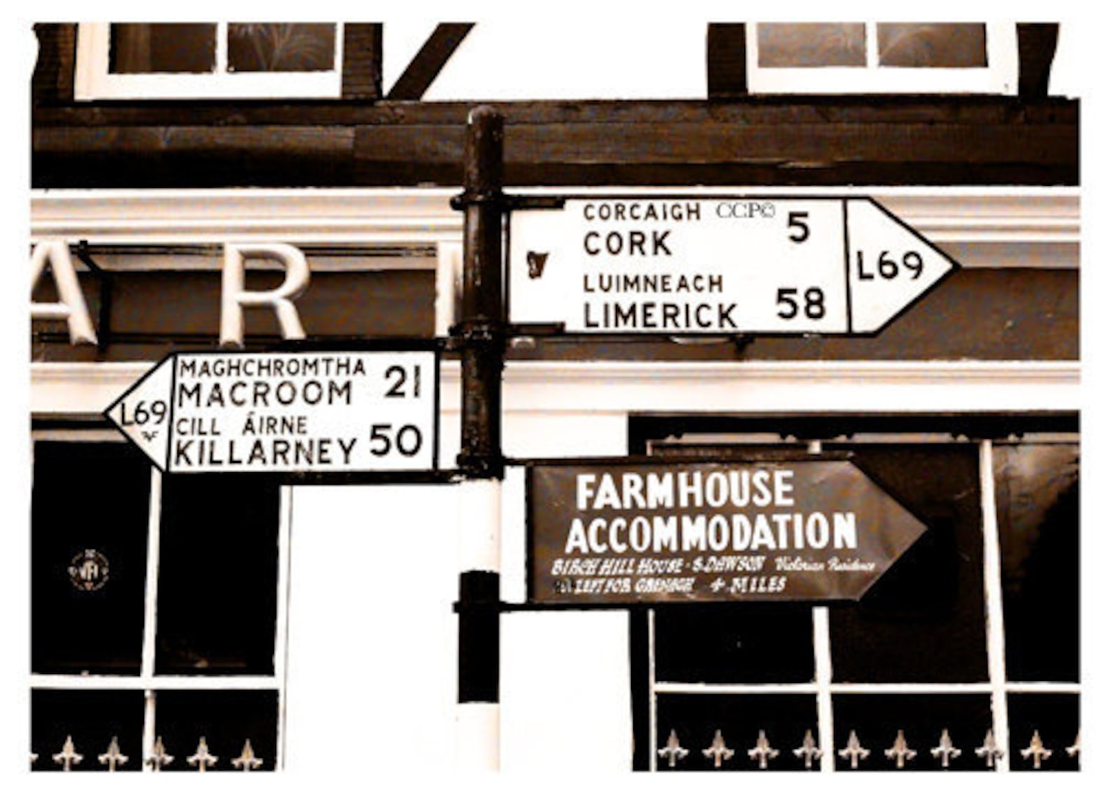Old Irish Road Signs Fine Art Photography Cork and Limerick - Etsy