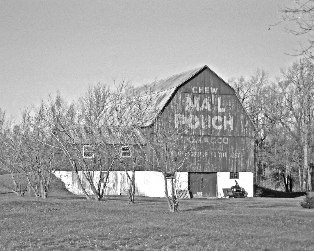 Rustic Barn, Mail Pouch, Rural America, Original Art, 5 X 7 Wall Decor ...
