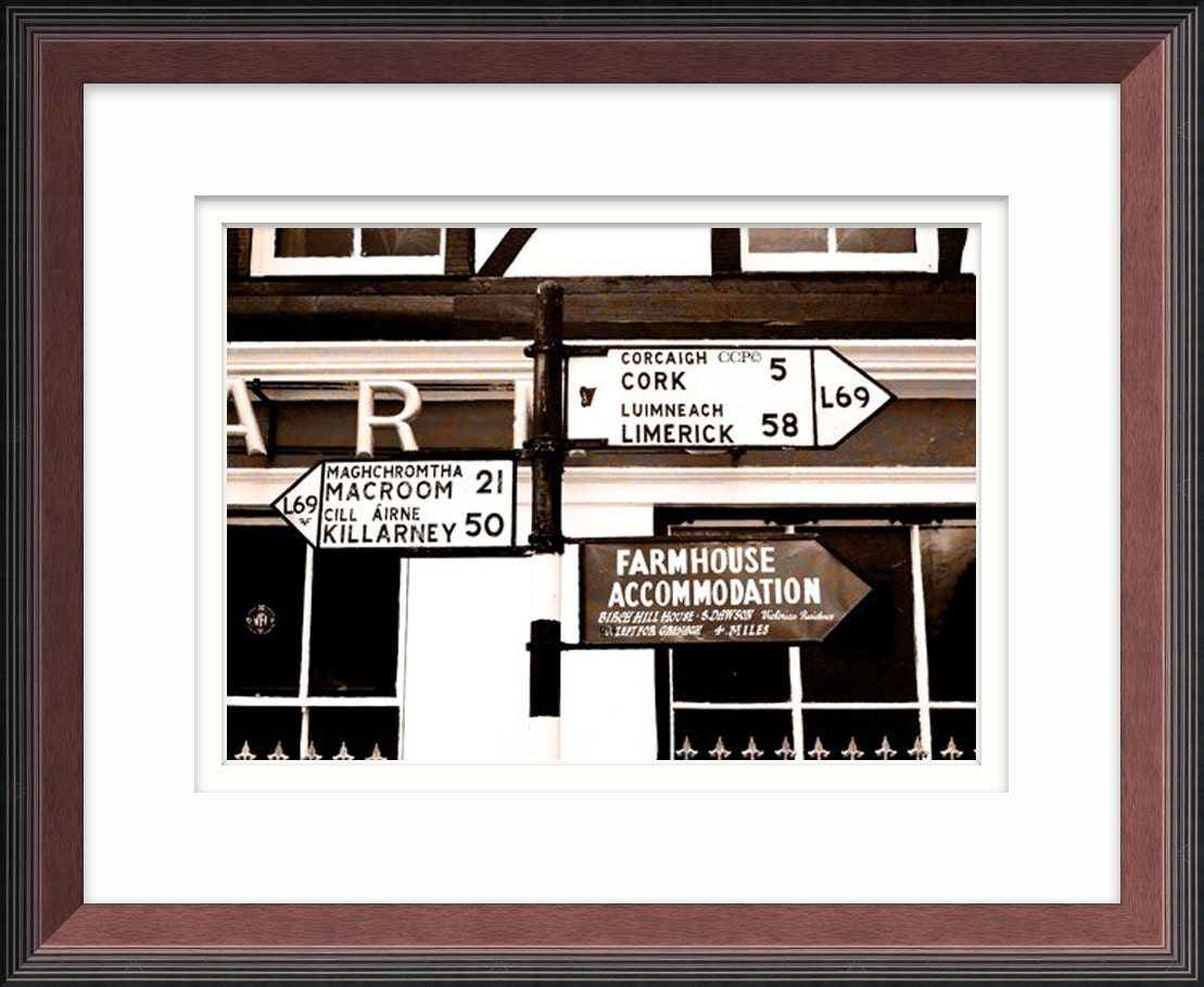 Ireland Road Signs, Art Photography, 11 X 14 Irish Decor, Cork and ...