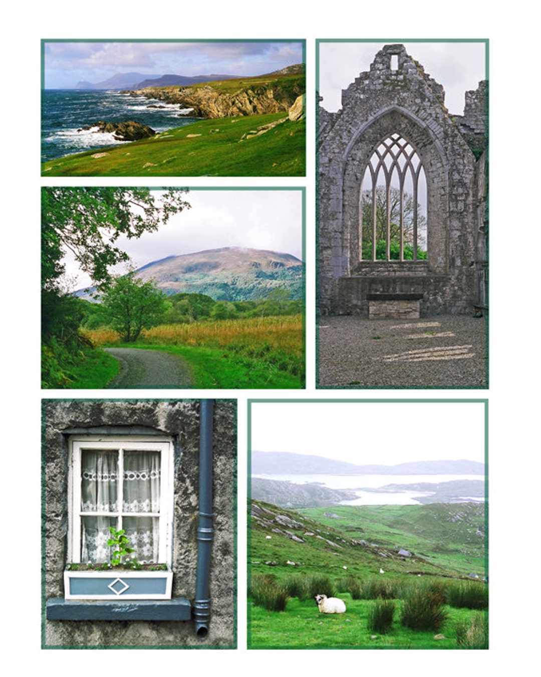 Ireland Collage, Irish Landscapes, Fine Art Photography, Askeaton Abbey ...