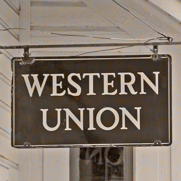 Western Union Sign - Etsy