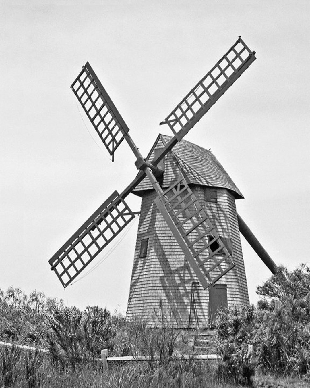 Nantucket Island Windmill, Fine Art Photography, Sepia Style Print, 8 X ...