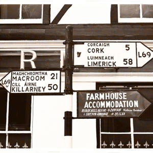 Irish Road Signs, Original Art Photography, Cork, Limerick, Killarney ...