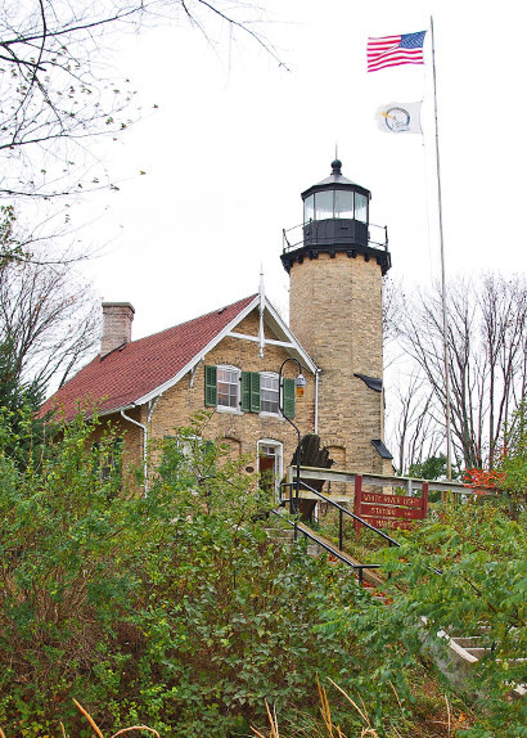 White River Lighthouse, Color Photography, Lake Michigan, 5 X 7 ...