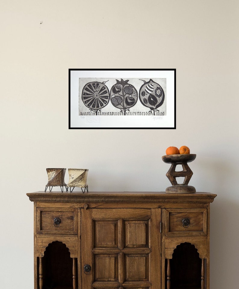 Etching Dream Orchard Hand Printed on Paper Signed and - Etsy