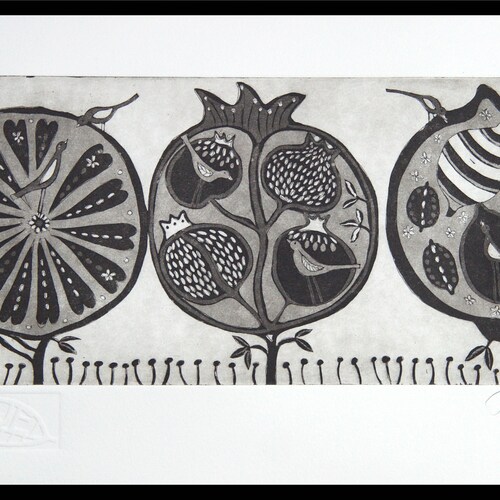 Reef Etching on Paper Handprinted and Signed Limited - Etsy