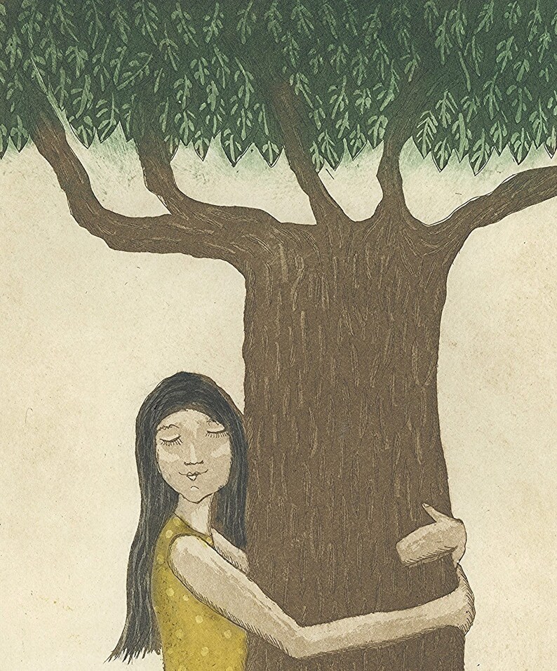 Etching Treehugger Environment Friendly Handprinted - Etsy
