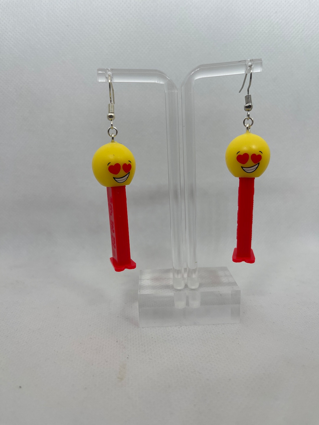 Pez Dispenser Heart Emoji Mini Brands Earings - Etsy
