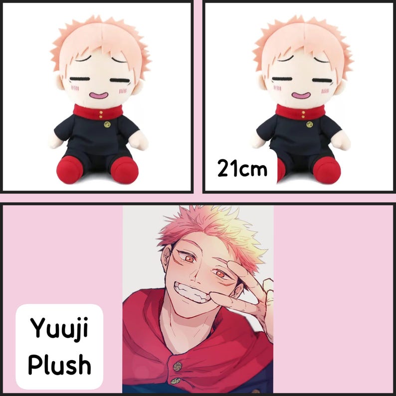 Jujitsu Kaisen Cute Plushie Yuuji , Gojo , Geto , Megumi , Inumaki ...