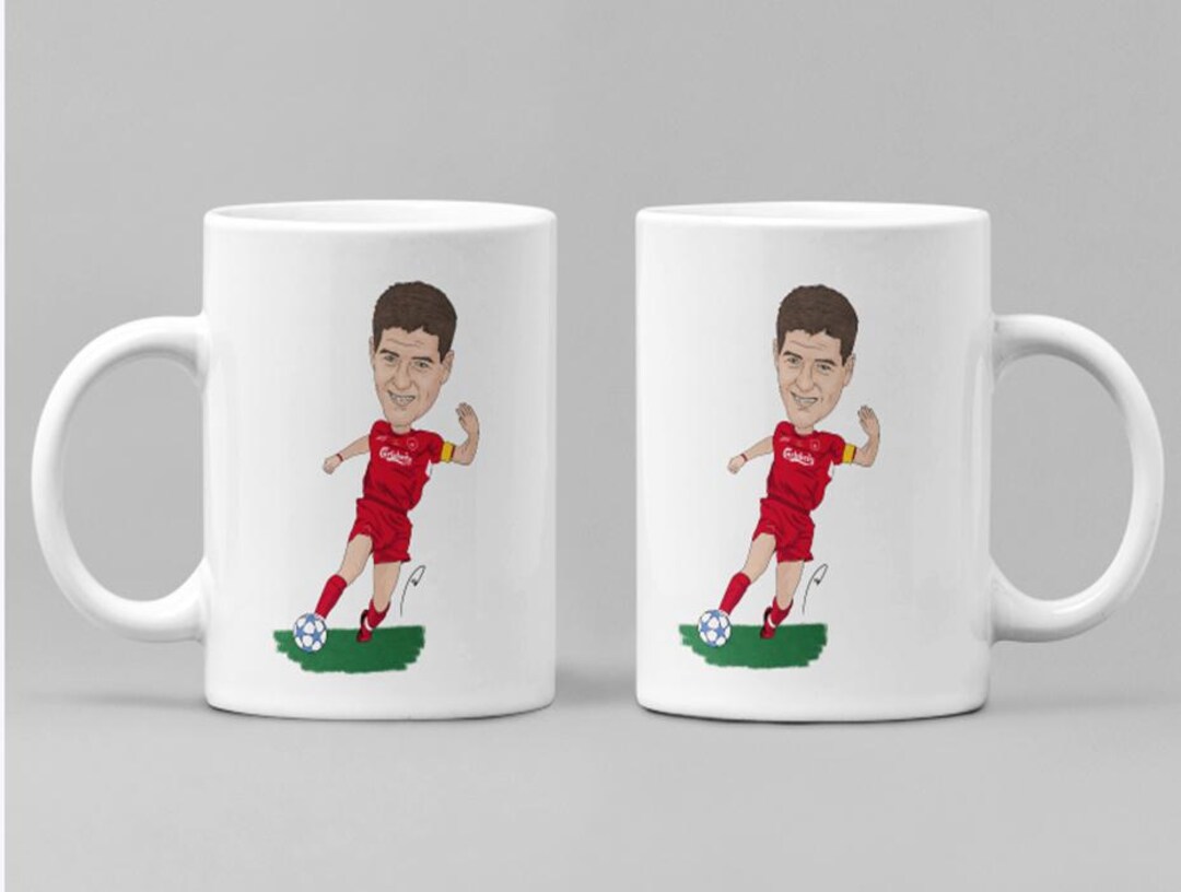Liverpool Cartoon Steven Gerrard Fan Art Made White 11oz Mug - Etsy