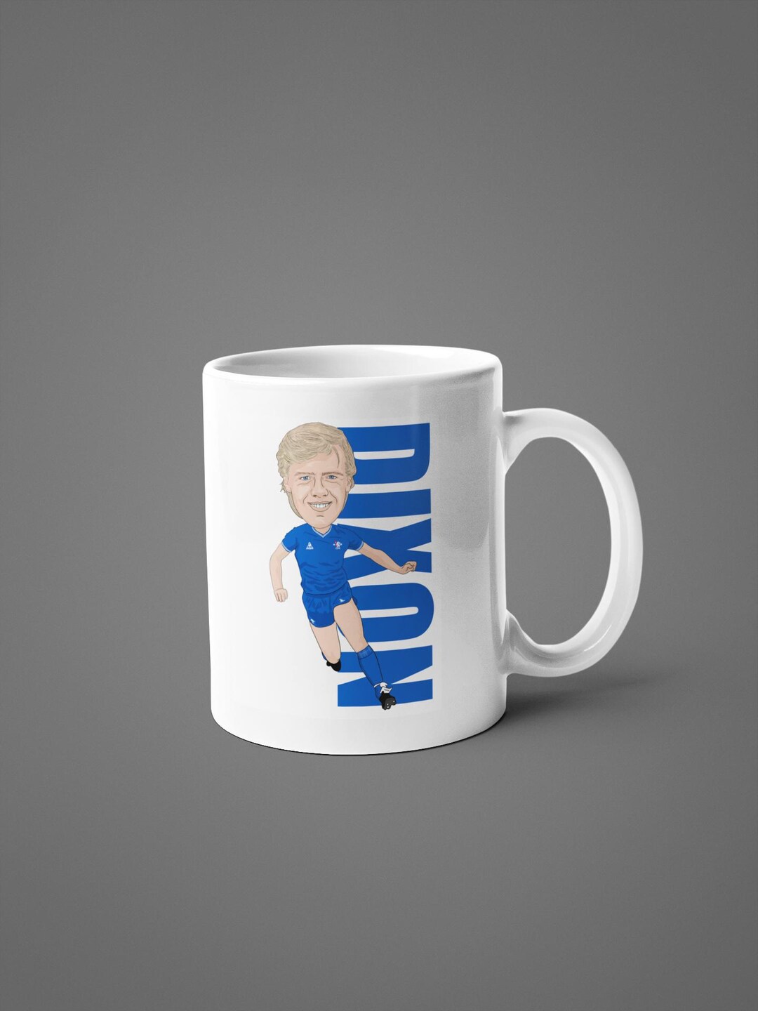 Kerry Dixon Chelsea Fan Art Mug: Cartoon Football Legend - Etsy