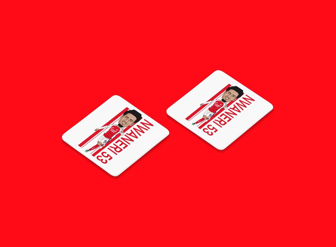 Arsenal Cartoon Ethan Nwaneri Fan Art Made MDF Coasters - Etsy UK